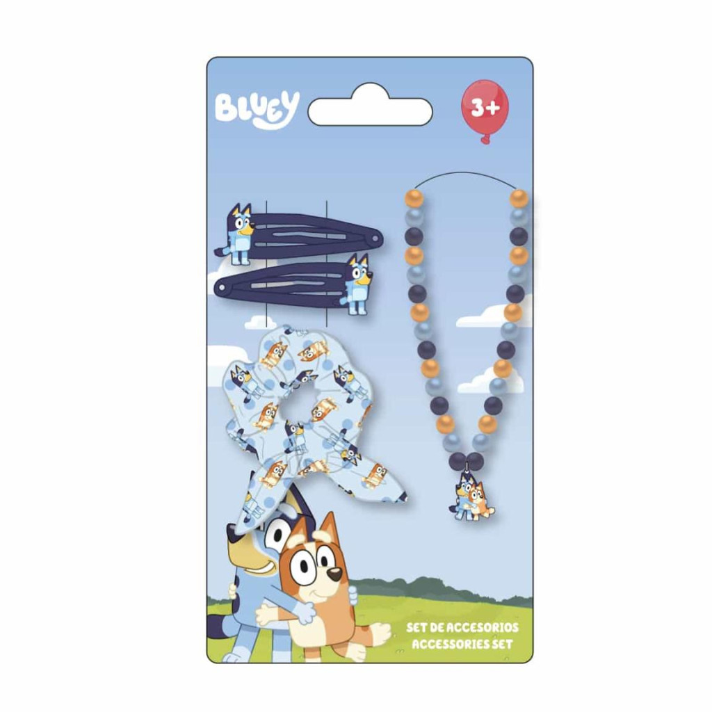 Bluey Happy Vibes necklace and hair accessory set - B2B|Filinda